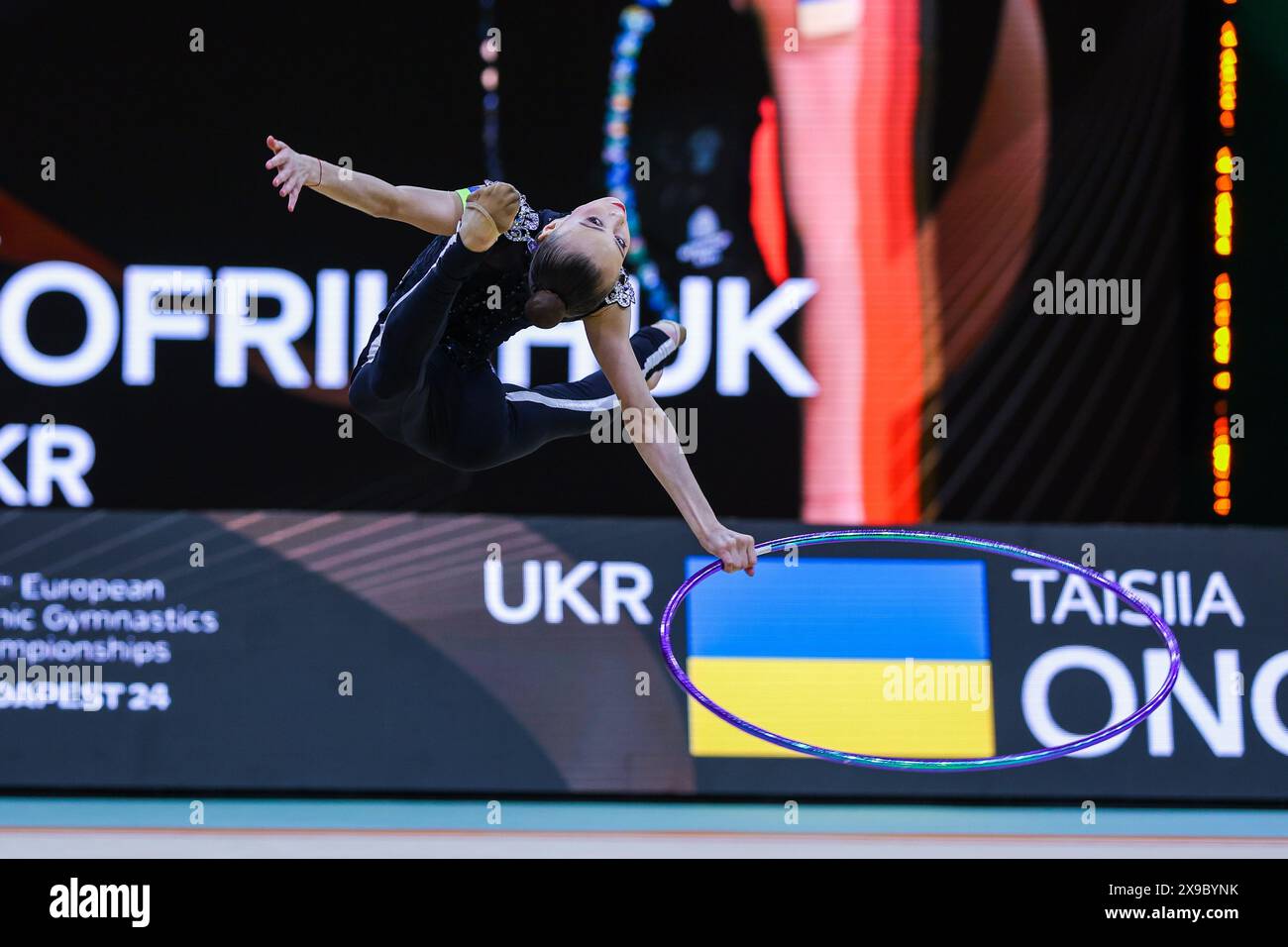 Taisiia Onofriichuk (UKR) seen during 40th European Rhythmic Gymnastics ...
