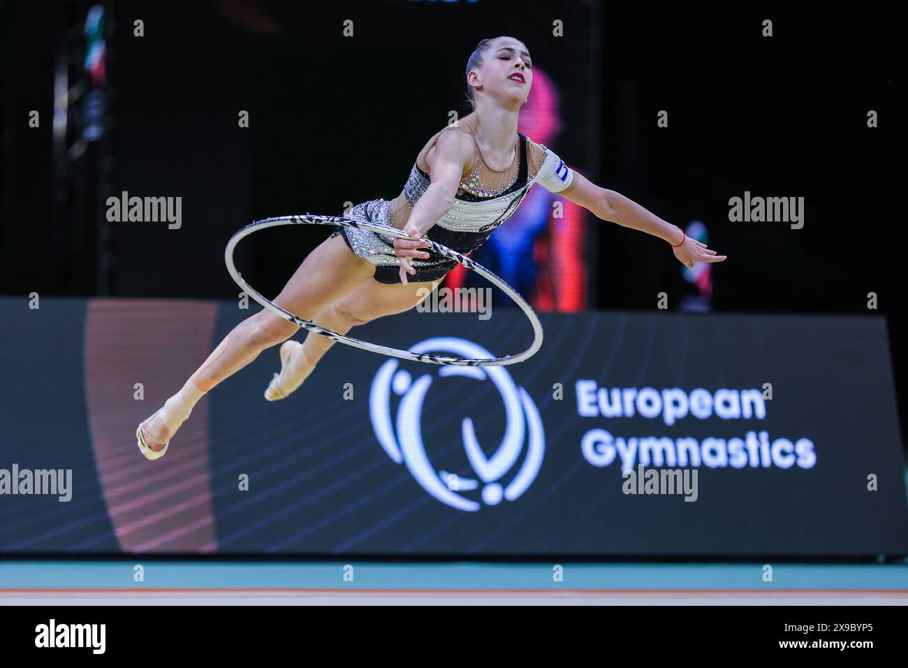 Daria Atamanov (ISR) seen during 40th European Rhythmic Gymnastics ...