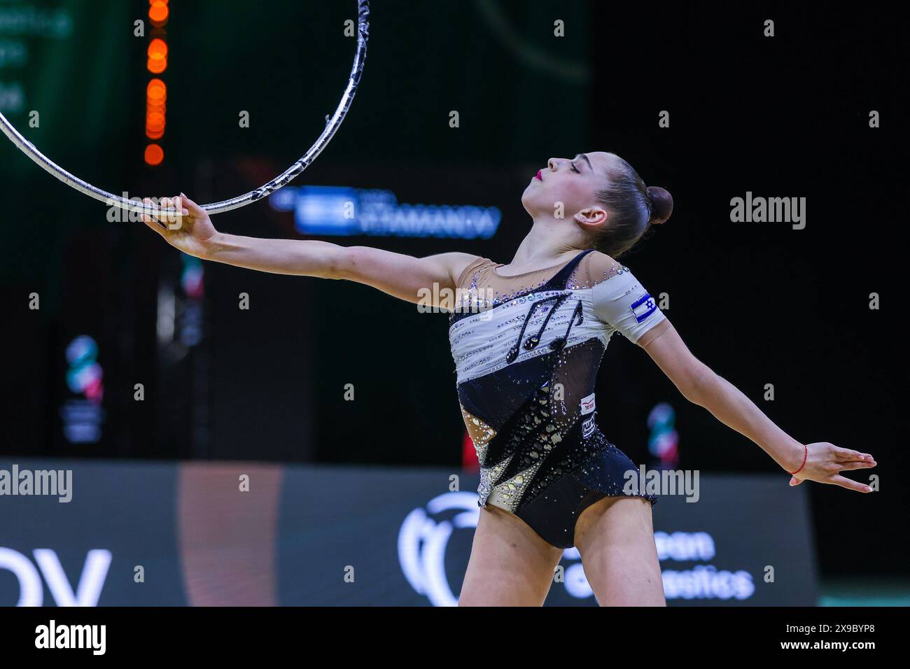 Daria Atamanov (ISR) seen during 40th European Rhythmic Gymnastics ...