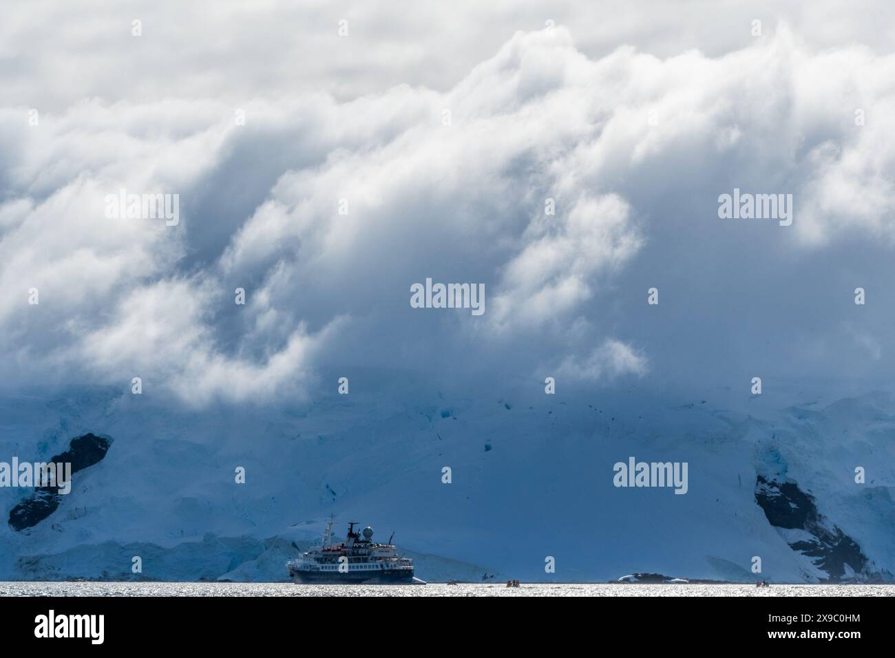 Mikkelsen harbour, Antarctic Peninsula - February 2, 2024. Antarctic ...