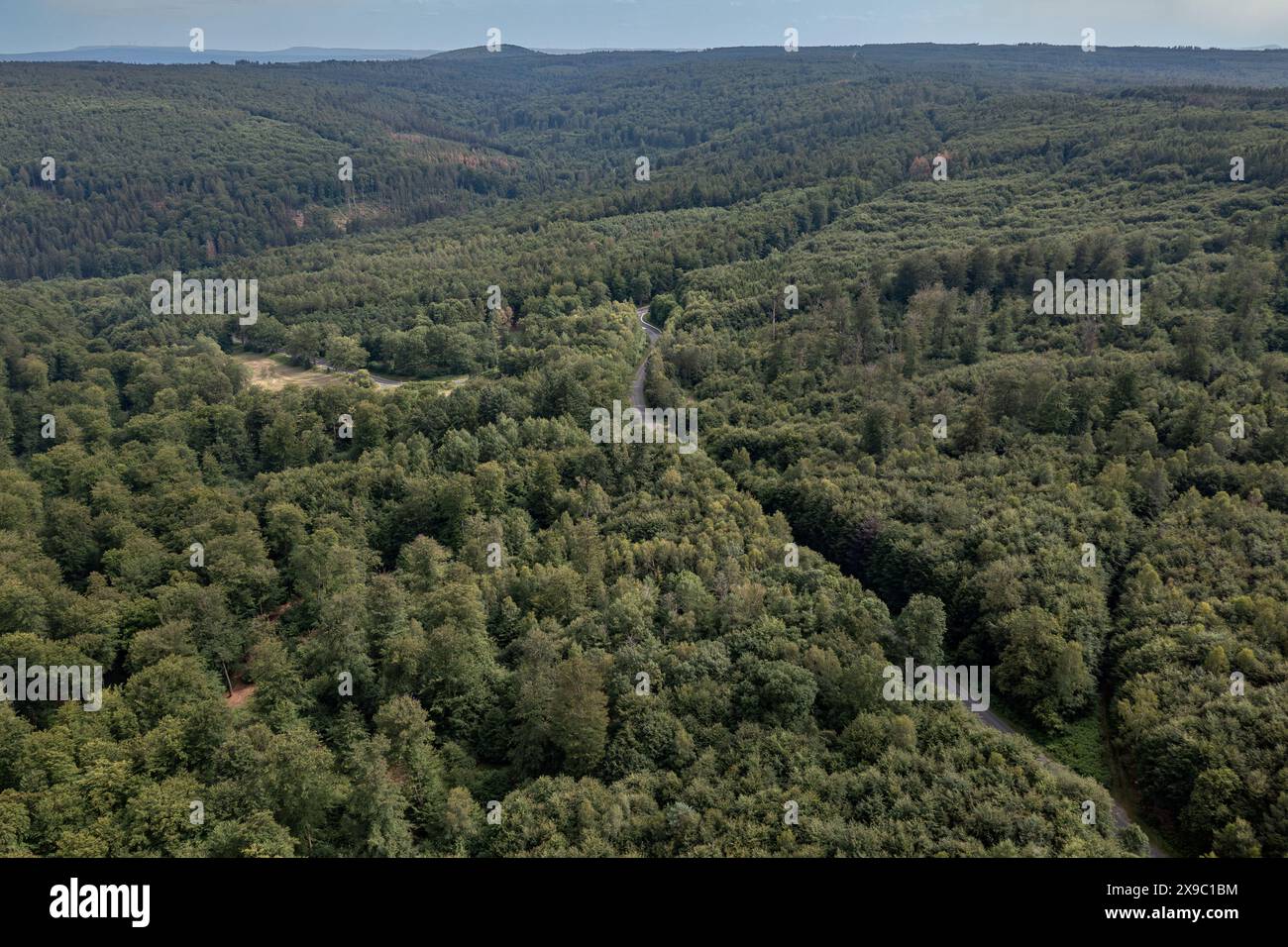 German landscape with road hi-res stock photography and images - Alamy