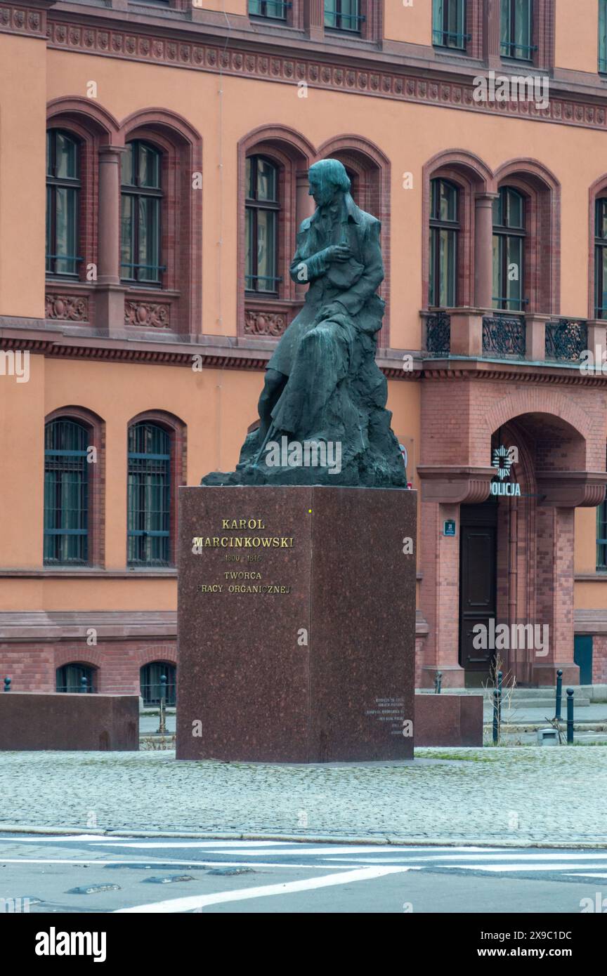Poznan, Poland - January 28, 2024: Monument of Karol Marcinkowski Stock ...