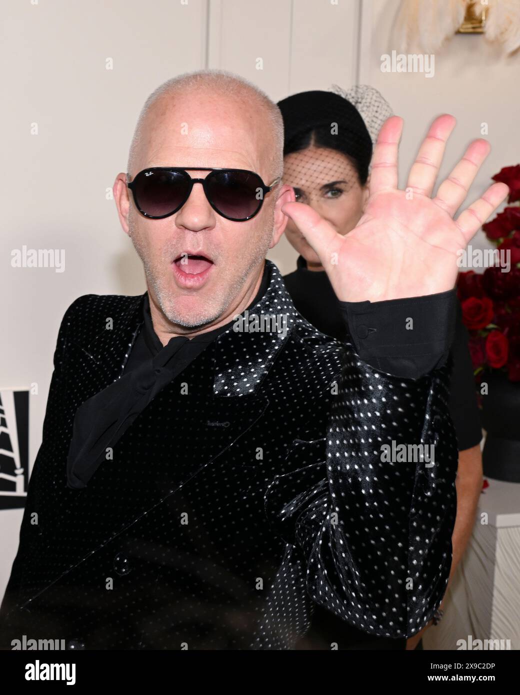 May 29, 2024, West Hollywood, California, USA: Ryan Murphy (foreground ...