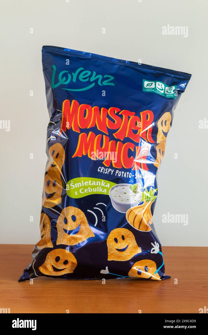 Pruszcz Gdanski, Poland - March 3, 2024: Lorenz Original Monster Munch ...