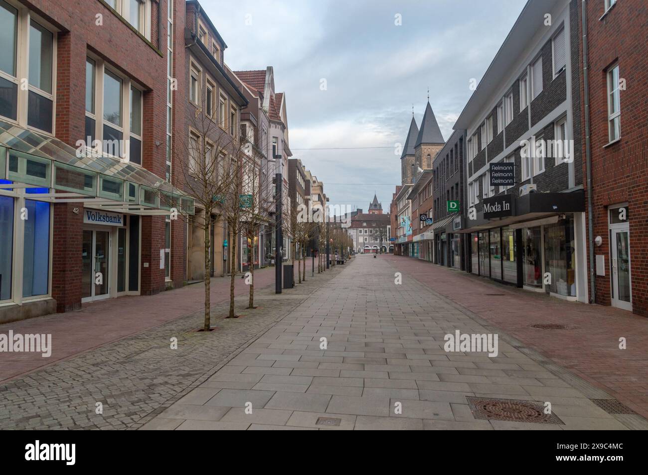 Gronau, Germany - March 10, 2024: Pedestrian street in Gronau Stock ...