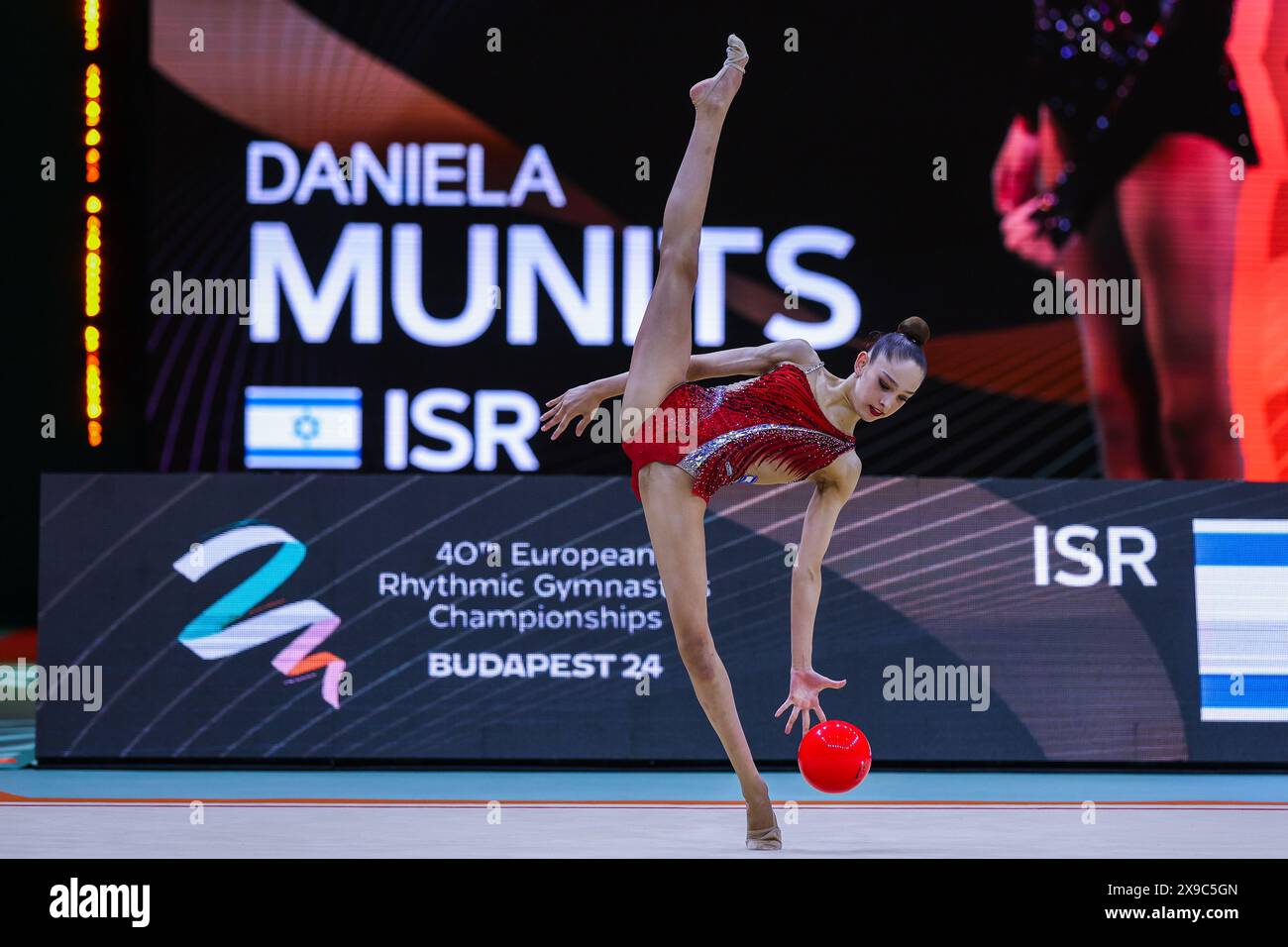 Daniela Munits (ISR) in action during the 40th European Rhythmic ...