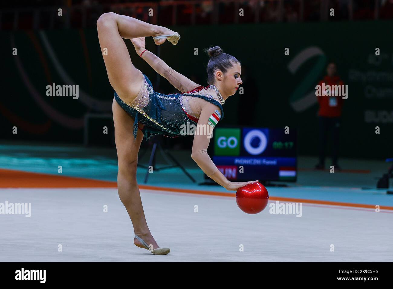 Fanni Pigniczki (HUN) in action during the 40th European Rhythmic ...
