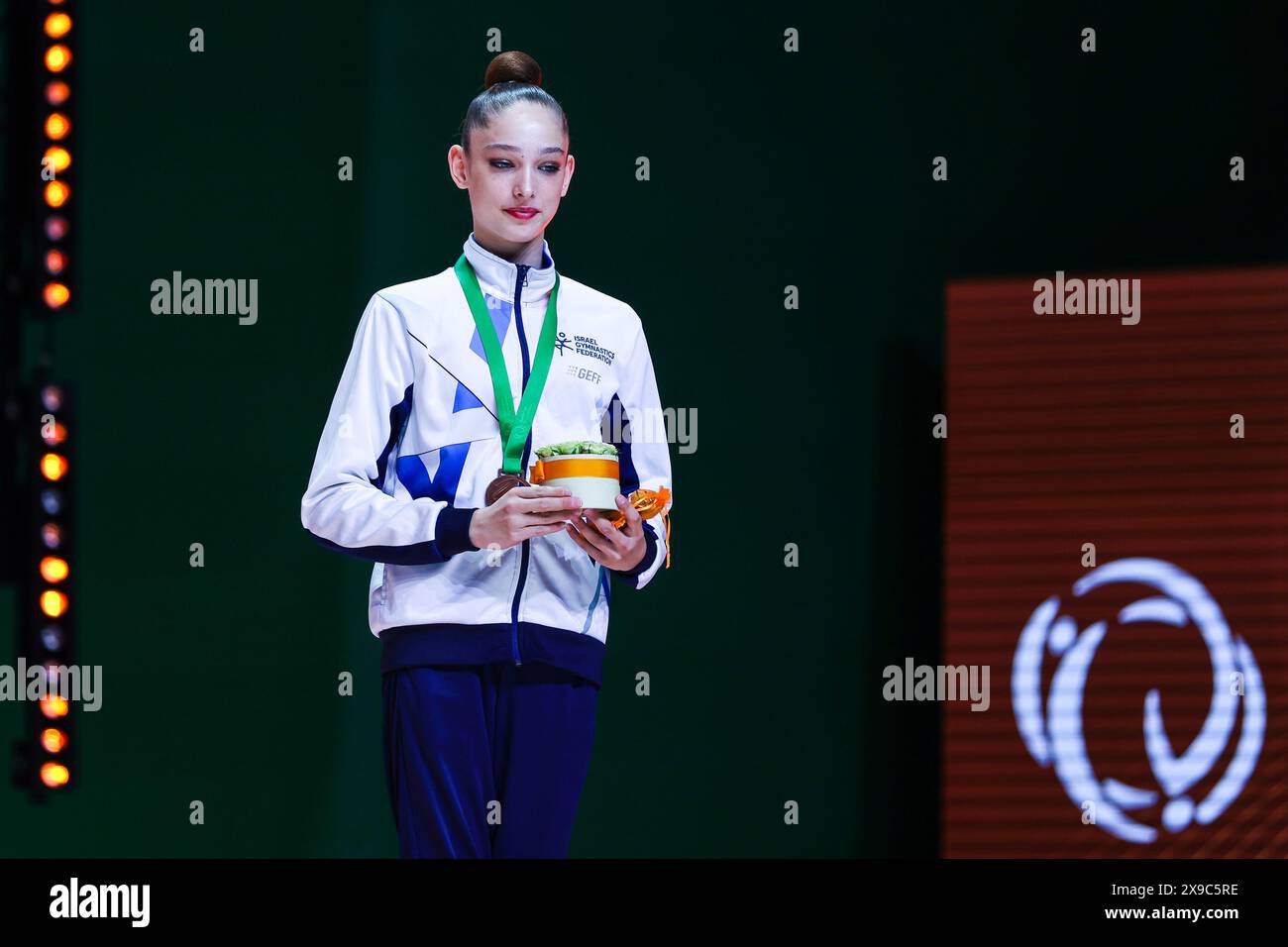 Daniela Munits (ISR) with bronze medal at Finals Ball Senior during the ...