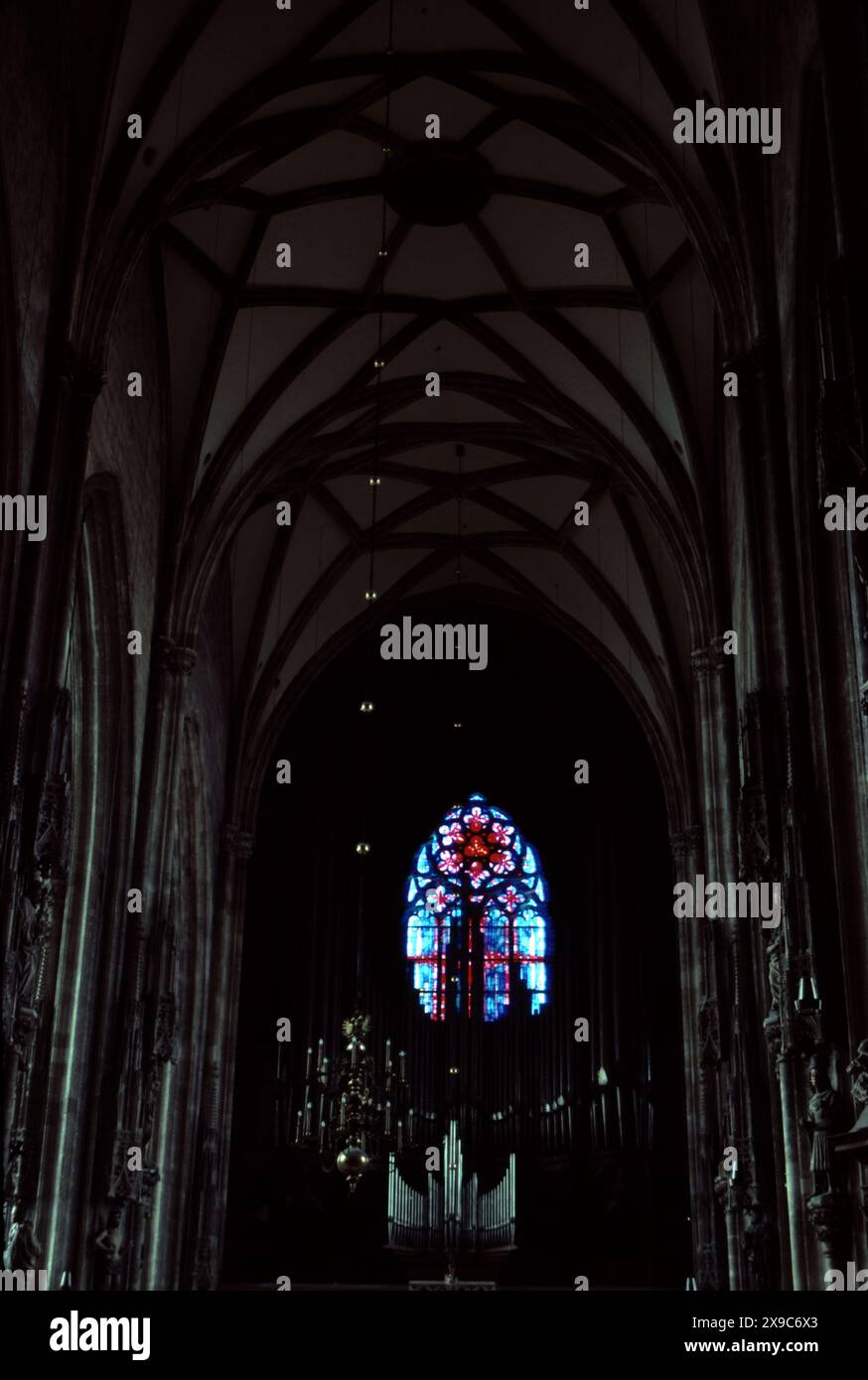 Vienna, Austria. 6/15-16/1990. St. Stephen’s Cathedral. Construction ...