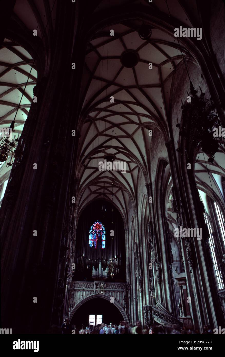 Vienna, Austria. 6/15-16/1990. St. Stephen’s Cathedral. Construction ...