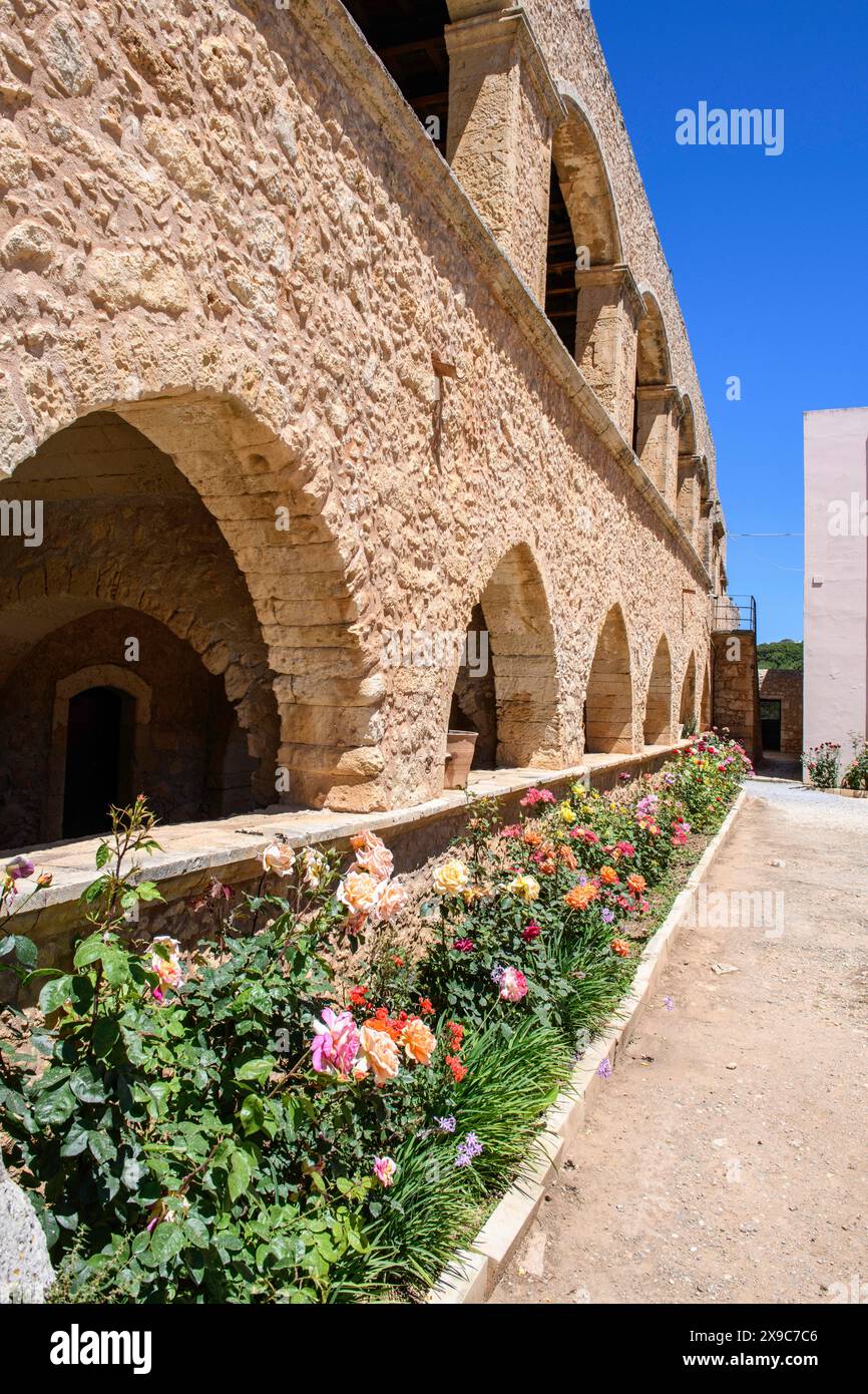 Interior of 1870 building with arched openings to the inner courtyard ...