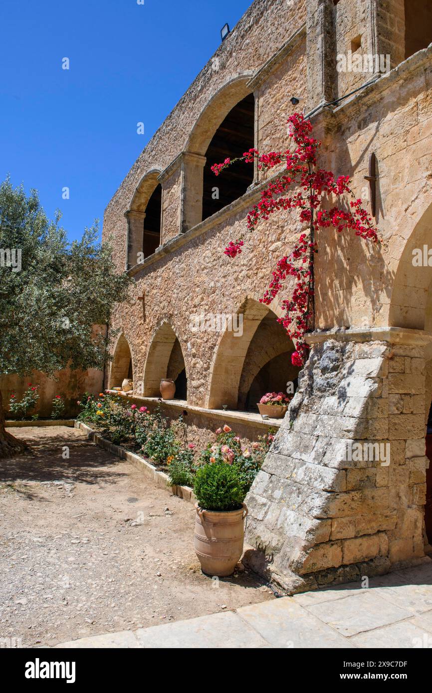 Interior of 1870 built building with arched openings to the courtyard ...