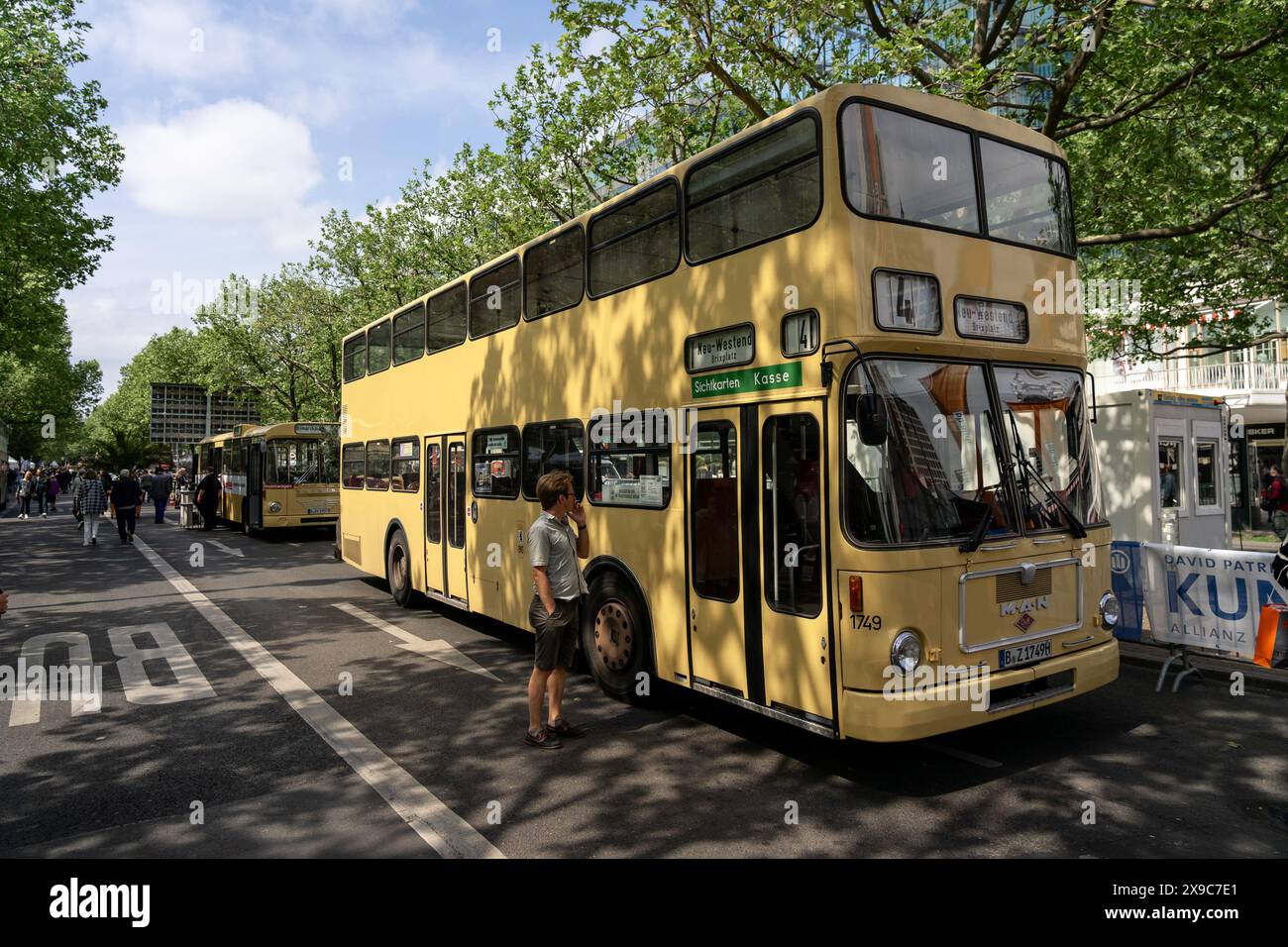 BERLIN - MAY 04, 2024: The double-decker city bus MAN SD80 (SD200 ...