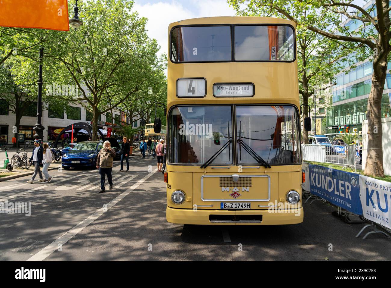 BERLIN - MAY 04, 2024: The double-decker city bus MAN SD80 (SD200 ...
