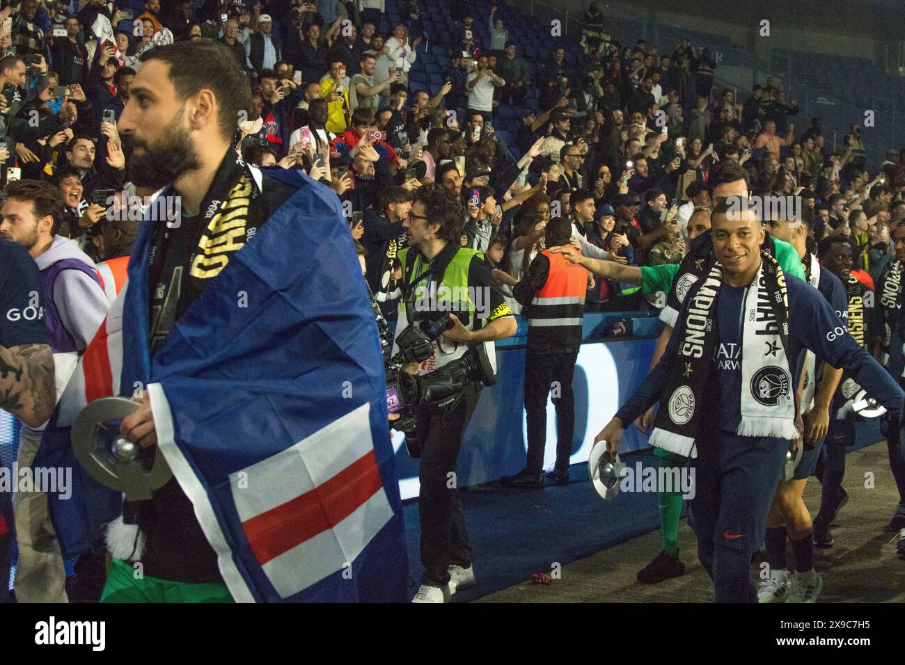 Football match, captain Kylian MBAPPE' Paris St. Germain proudly after ... Football match, captain Kylian MBAPPE' Paris St. Germain proudly after ...