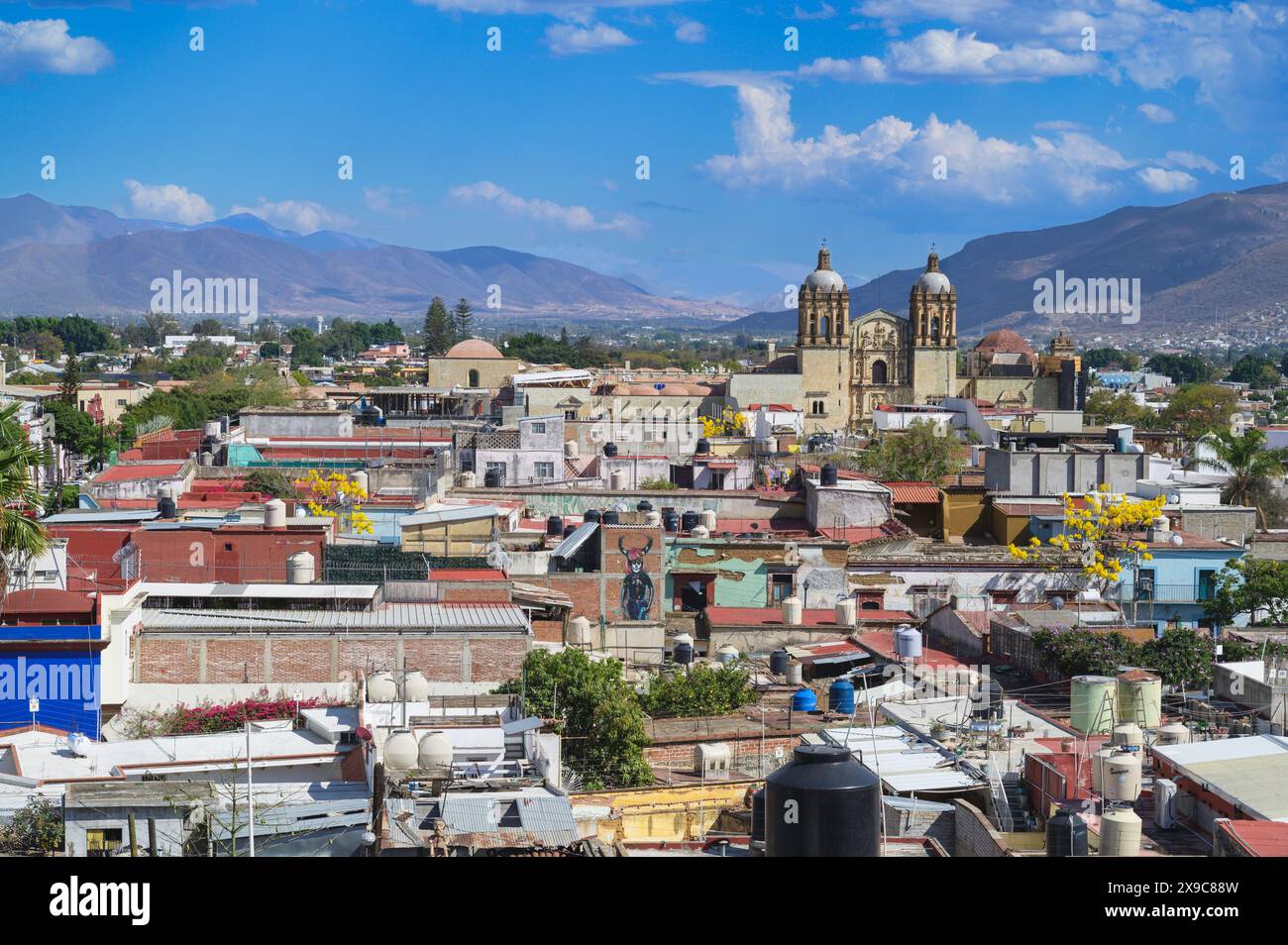Rooftop view of Oaxaca City Oaxaca Mexico Stock Photo - Alamy