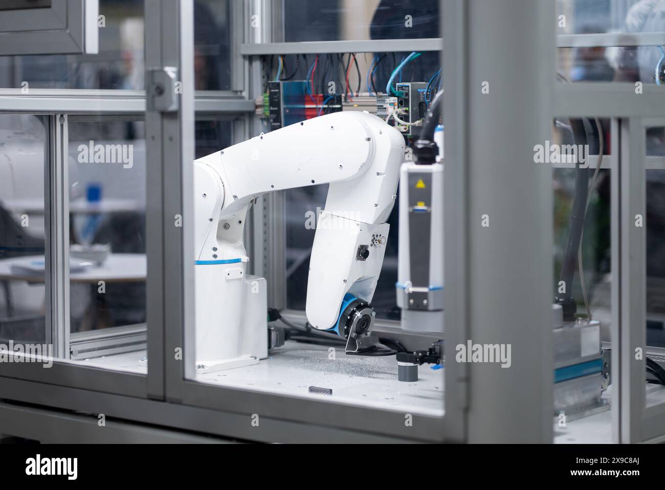 automated programmed robotic arm for manufacturing and industrial lines ...