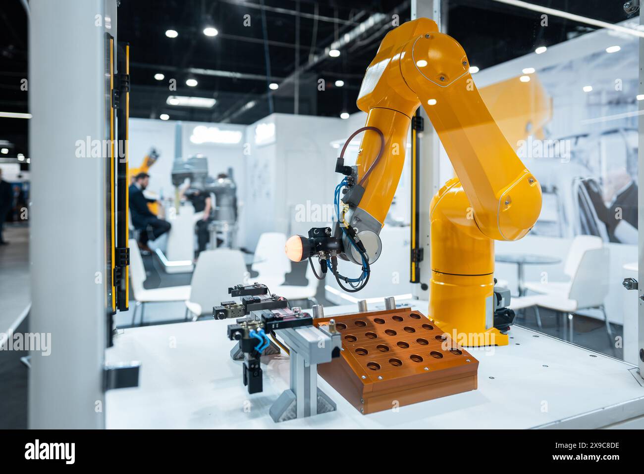 automated programmed robotic arm for manufacturing and industrial lines ...