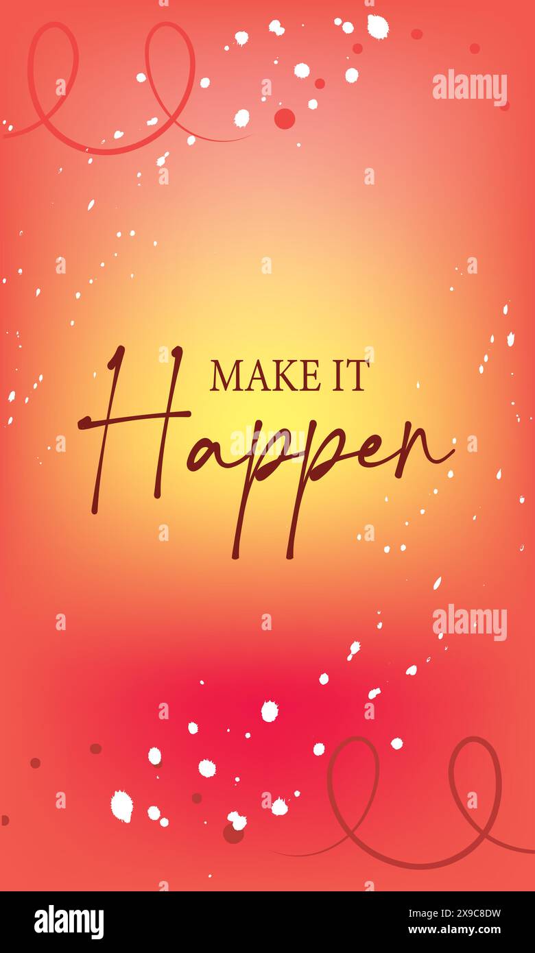Motivational card Grainy gradients background Vector Stock Vector Image ...