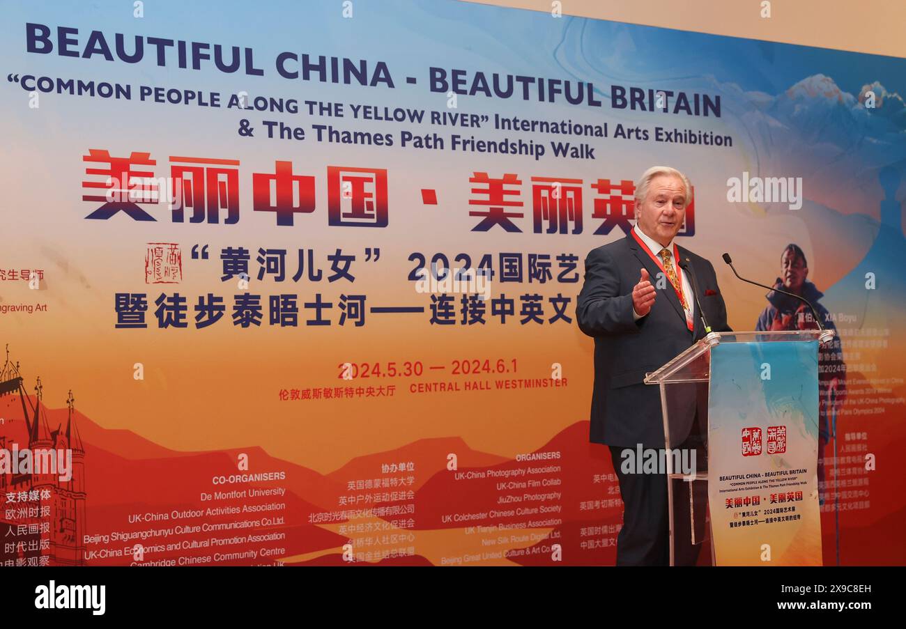 London, Britain. 30th May, 2024. Baron Steven von Kohorn speaks at the ...