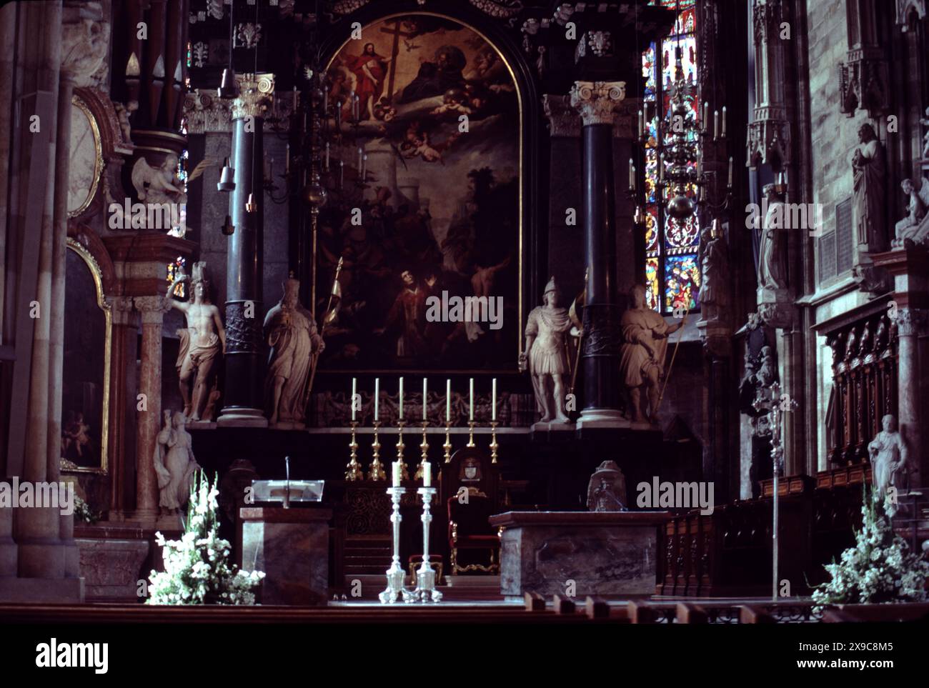 Vienna, Austria. 6/15-16/1990. St. Stephen’s Cathedral. Construction ...