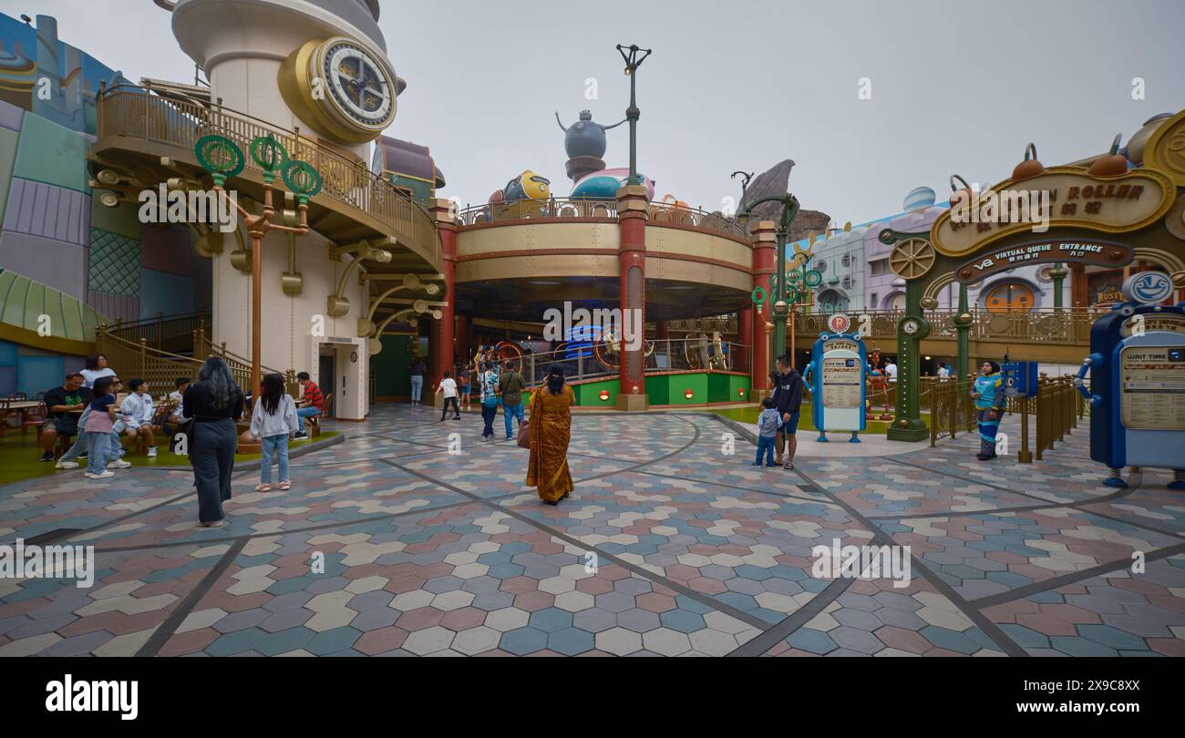 Genting sky worlds outdoor theme park in Pahang, Malaysia showing ...