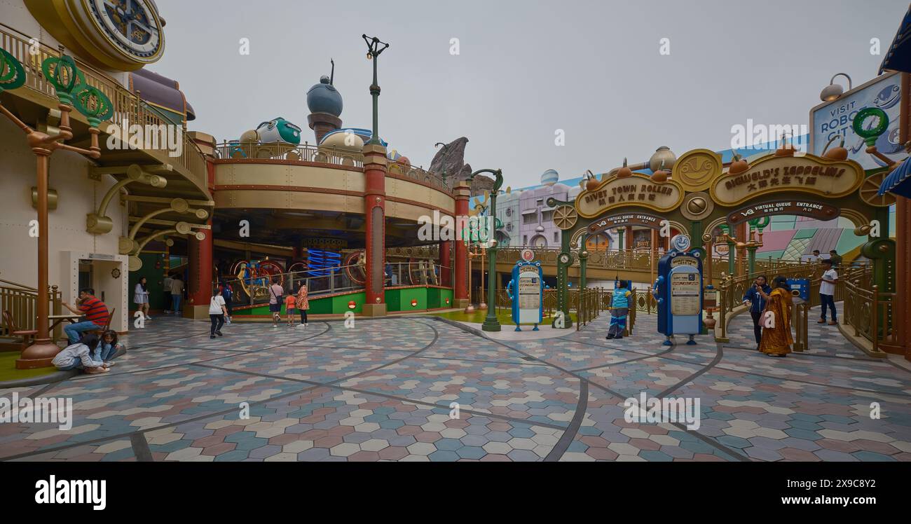 Genting sky worlds outdoor theme park in Pahang, Malaysia showing ...