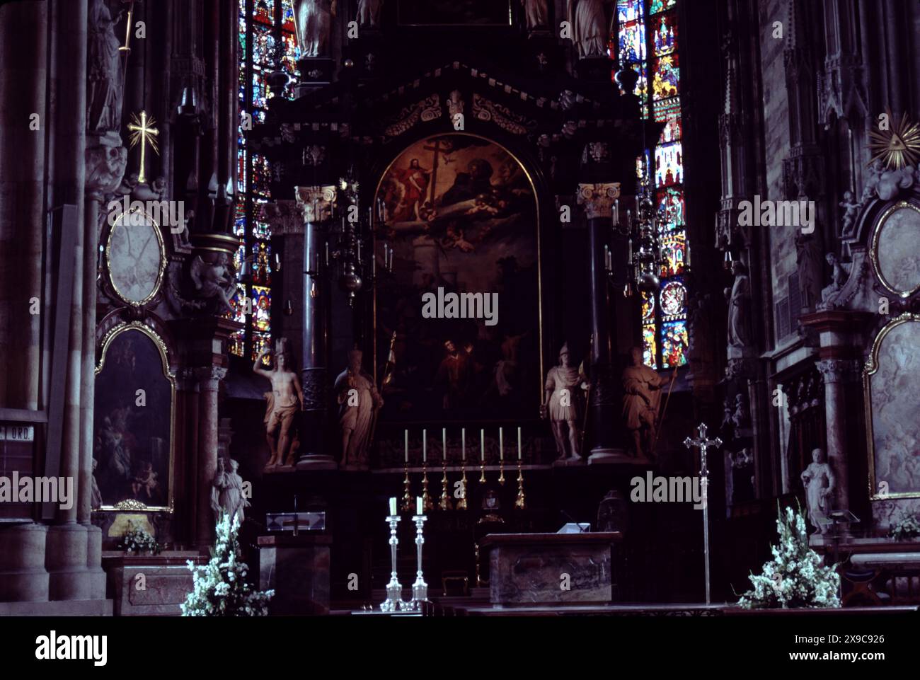 Vienna, Austria. 6/15-16/1990. St. Stephen’s Cathedral. Construction ...
