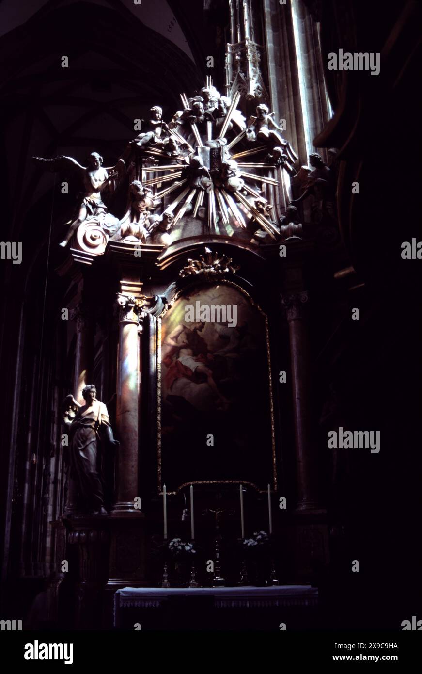 Vienna, Austria. 6/15-16/1990. St. Stephen’s Cathedral. Construction ...