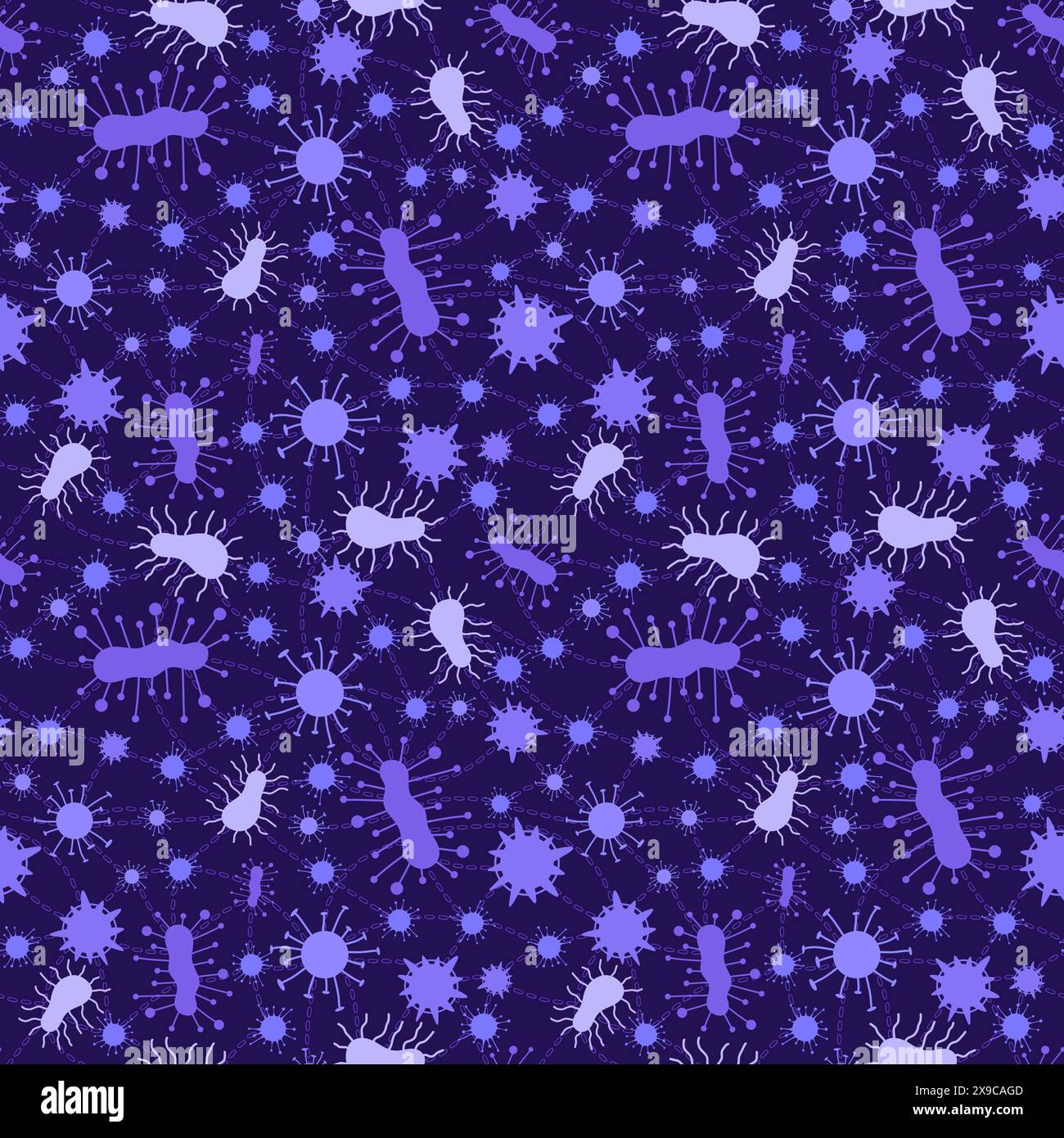 Medicine seamless bacteria pattern for wrapping paper and fabrics and ...