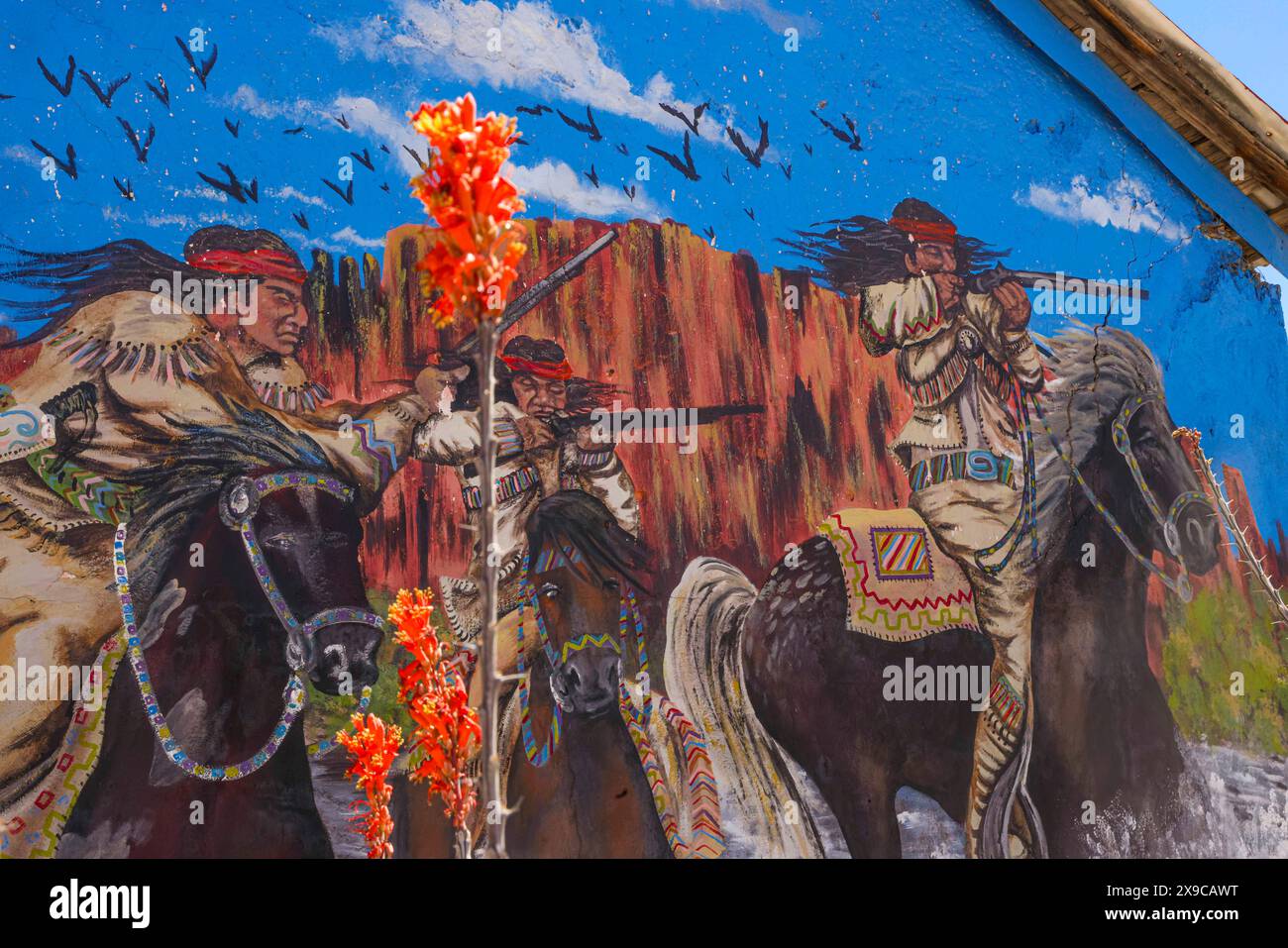 Interpretation of the Apache people camp in the Turicachi community ...