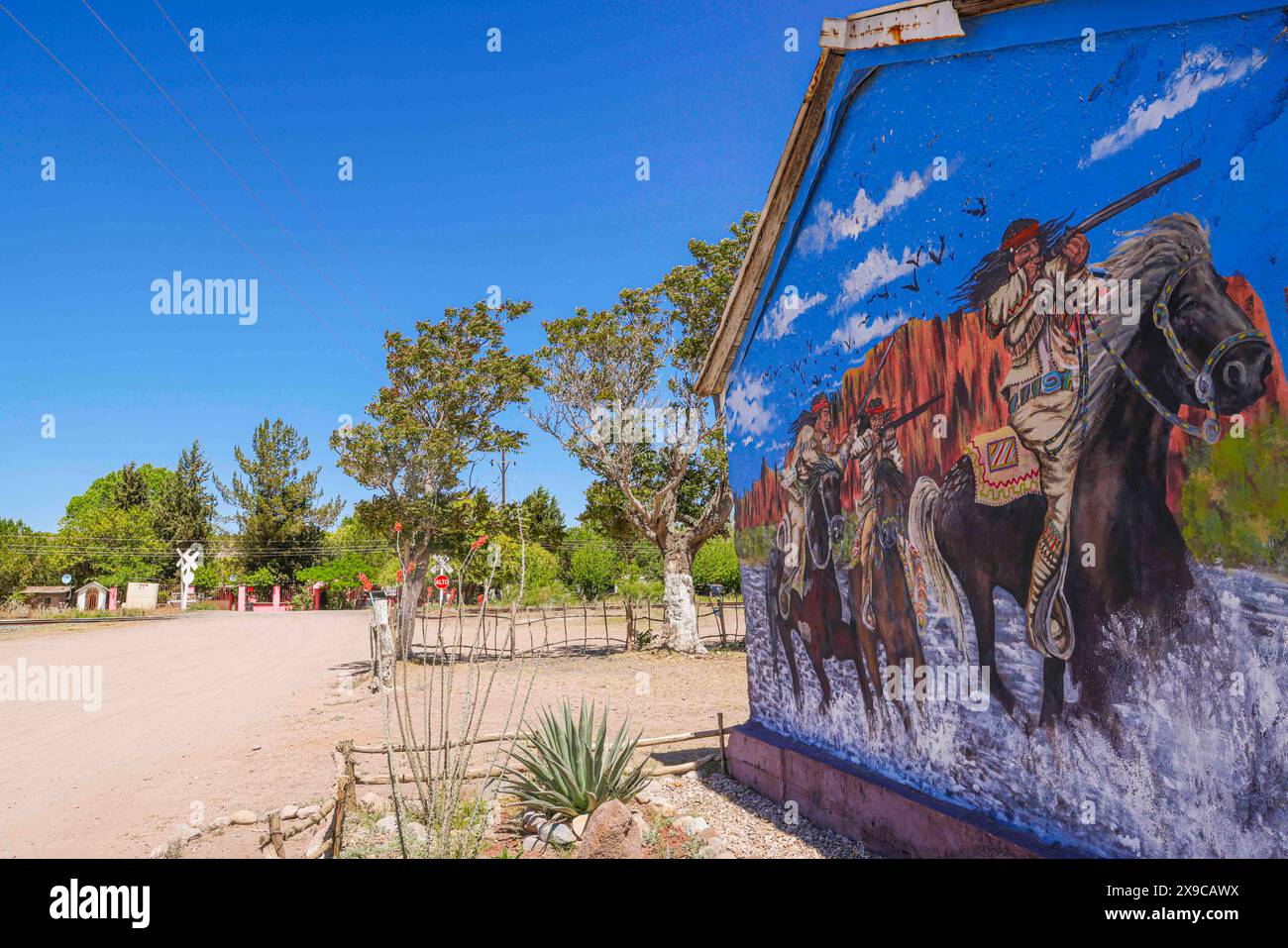 Interpretation of the Apache people camp in the Turicachi community ...
