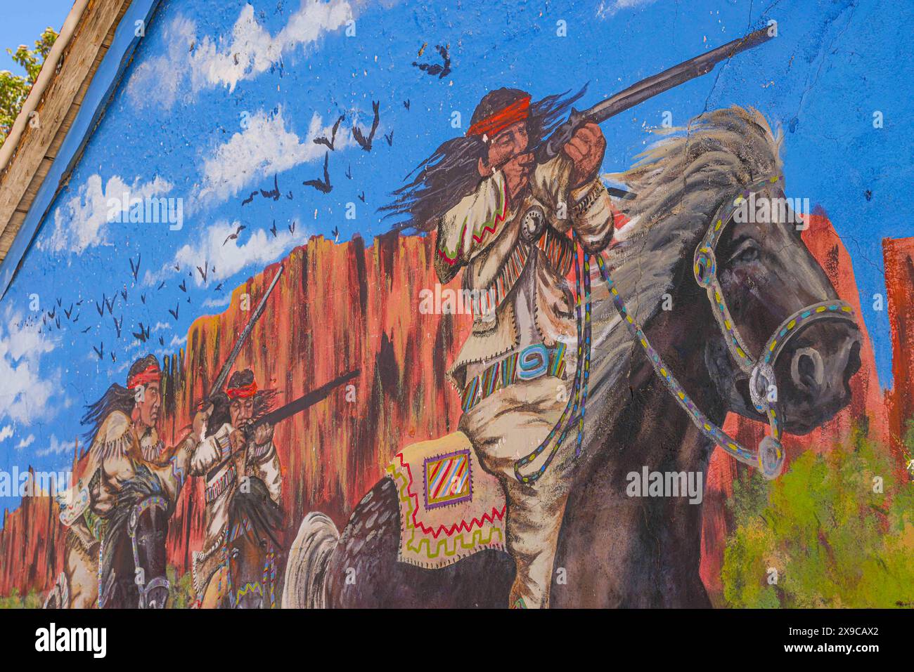 Interpretation of the Apache people camp in the Turicachi community ...