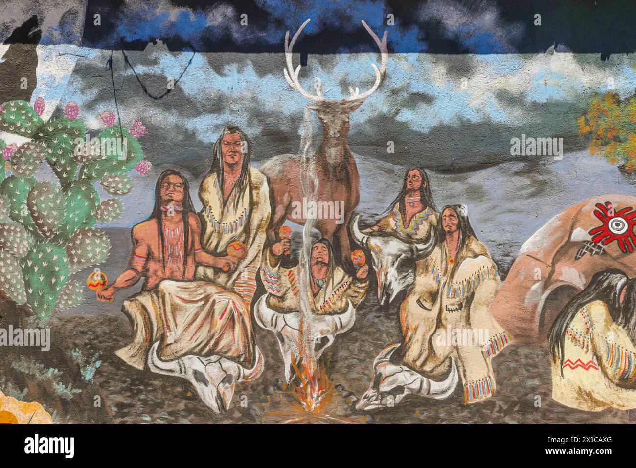 Interpretation of the Apache people camp in the Turicachi community ...