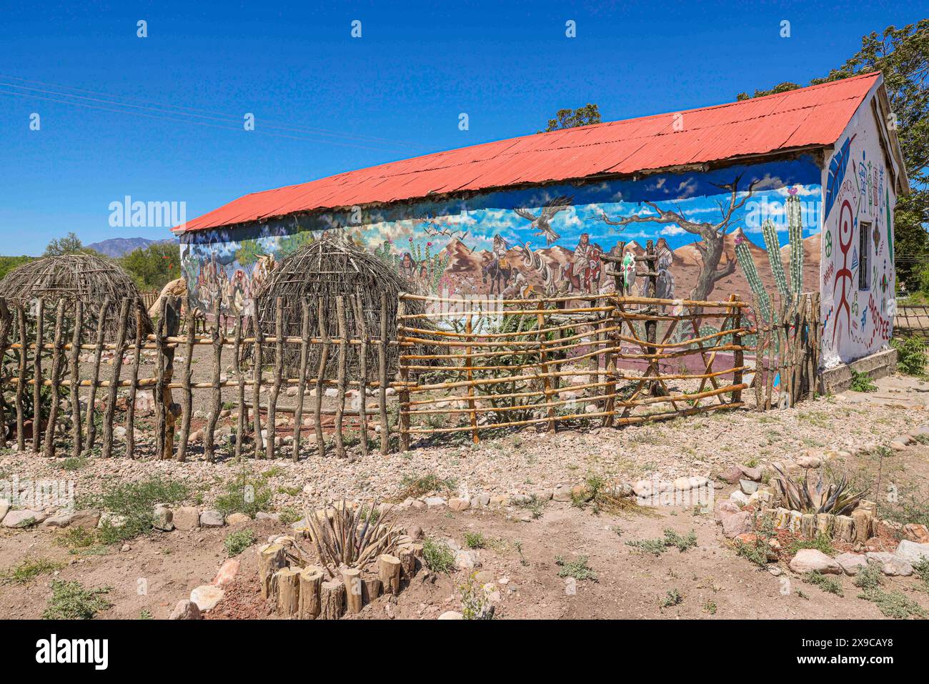 Interpretation of the Apache people camp in the Turicachi community ...