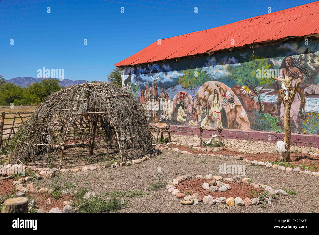 Interpretation of the Apache people camp in the Turicachi community ...