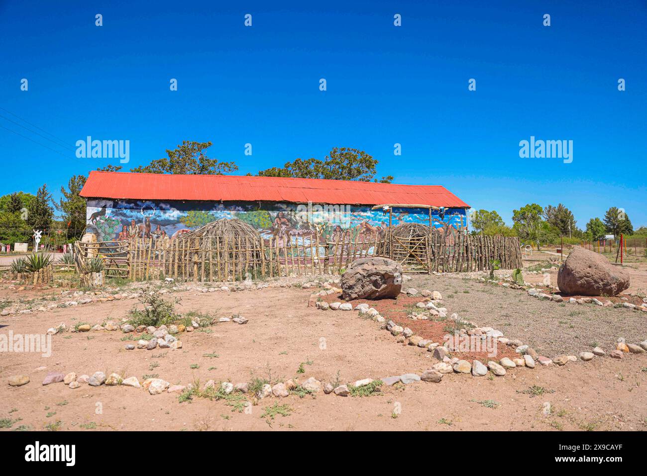 Interpretation of the Apache people camp in the Turicachi community ...