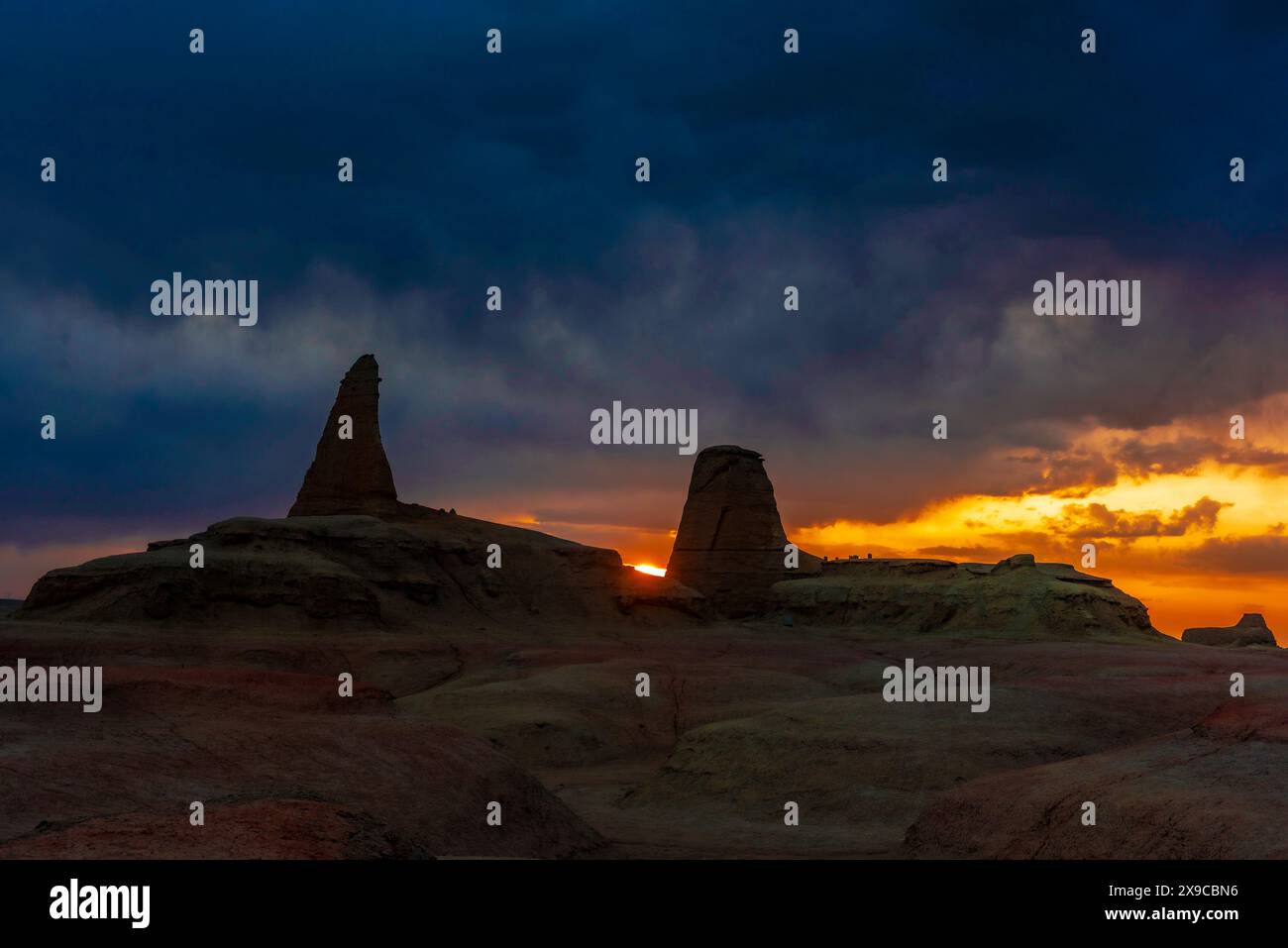 KARAMAY, CHINA - MAY 2, 2024 - The Yadan landform landscape of the ...