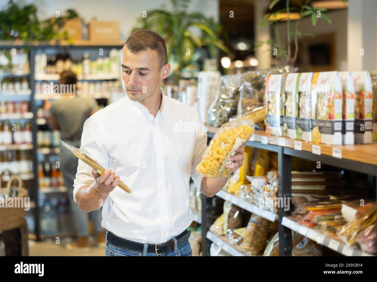 Comparing goods labels hi-res stock photography and images - Alamy