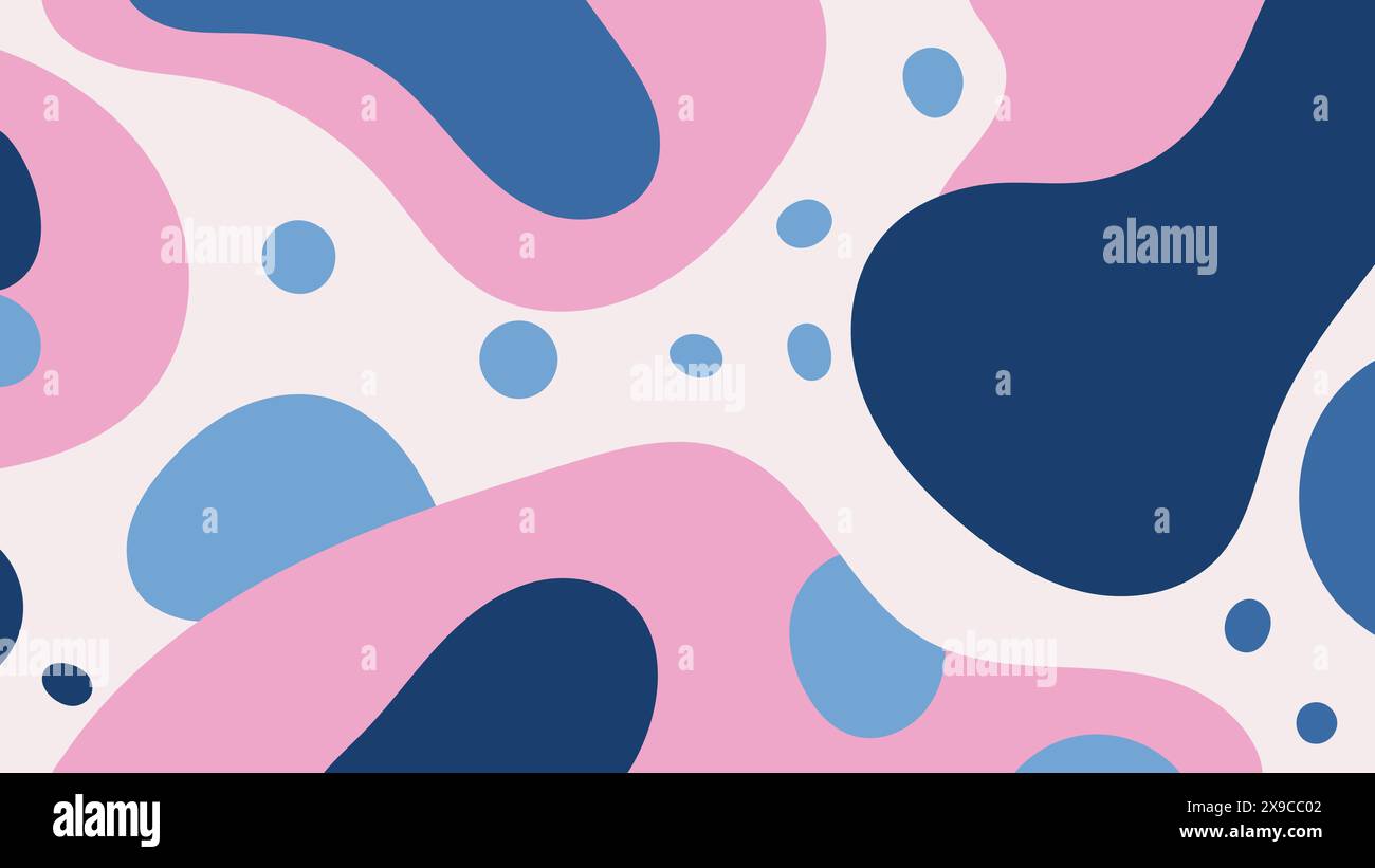 Abstract art design with hand drawn forms and blobs. Contemporary ...