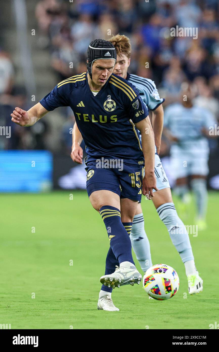 Kansas City, KS, USA. 29th May, 2024. Vancouver Whitecaps FC defender ...