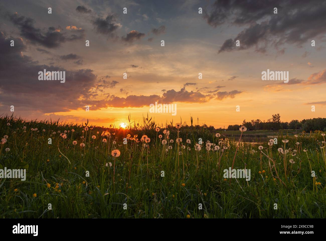 Sunset on daugava river hi-res stock photography and images - Alamy