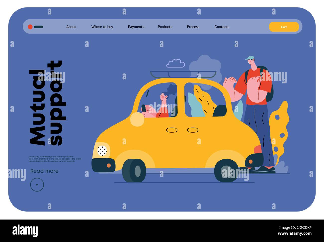 Empathy in action Stock Vector Images - Alamy