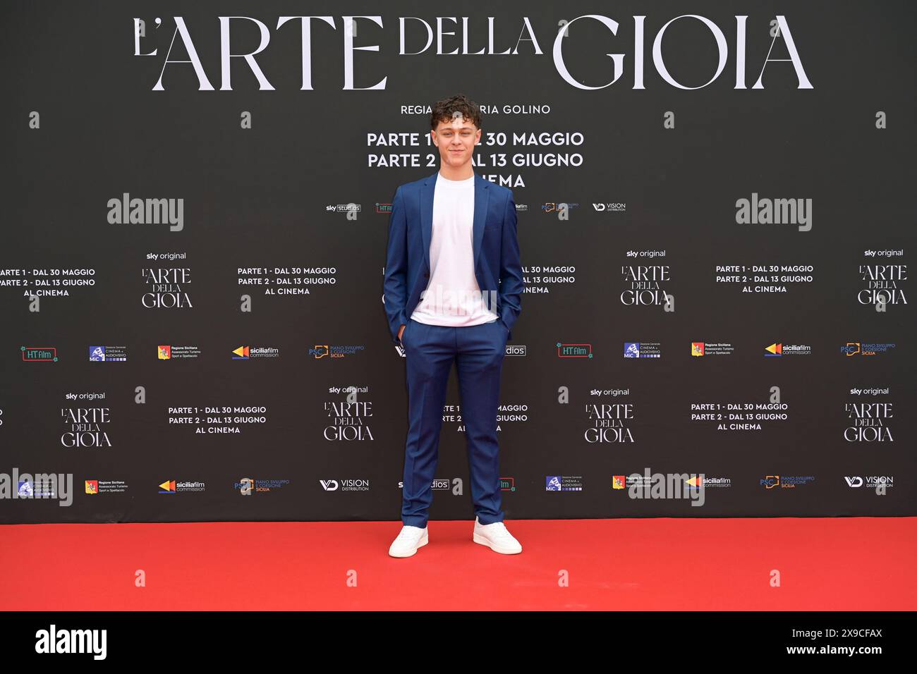 Rome, Italy. 30th May, 2024. Edoardo li Gioi attends the red carpet of ...