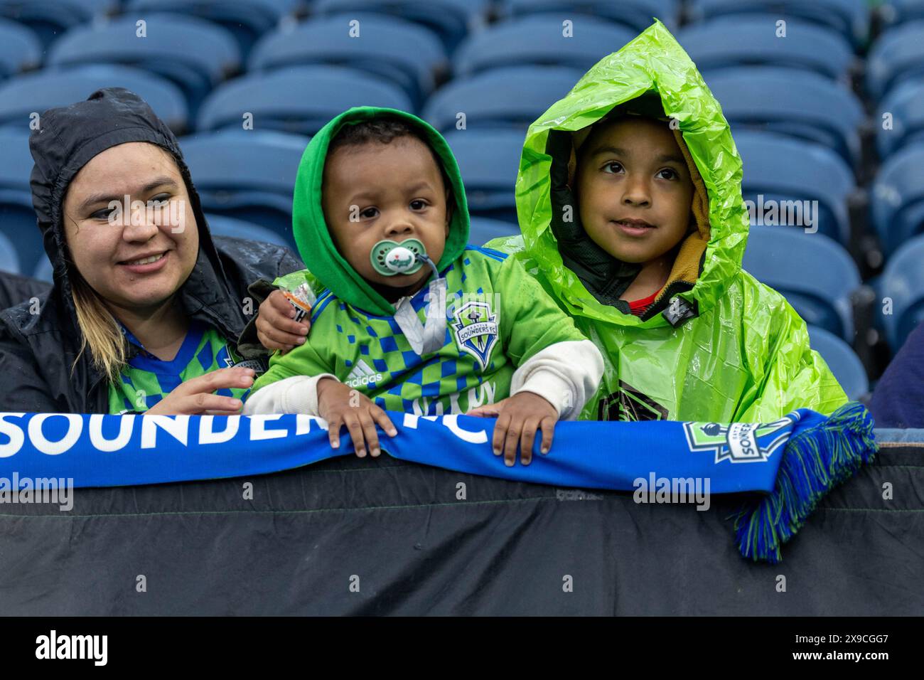 Seattle, Washington, USA. 29th May, 2024. Seattle Sounders FANS watch ...