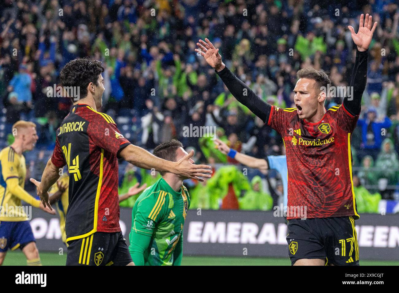 Seattle, Washington, USA. 29th May, 2024. Seattle Sounders players PAUL ...