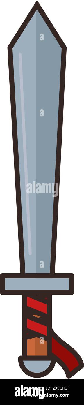 Colored sword medieval weapon icon Vector Stock Vector Image & Art - Alamy