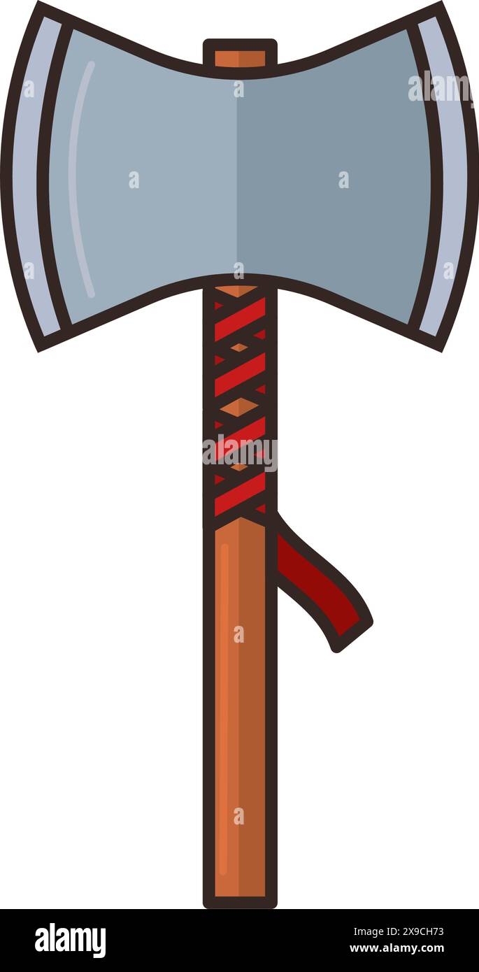 Colored axe medieval weapon icon Vector Stock Vector Image & Art - Alamy