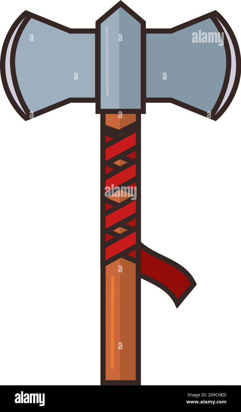 Colored axe medieval weapon icon Vector Stock Vector Image & Art - Alamy