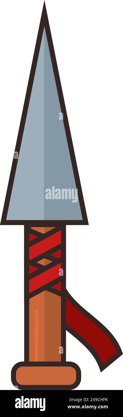 Colored dagger medieval weapon icon Vector Stock Vector Image & Art - Alamy